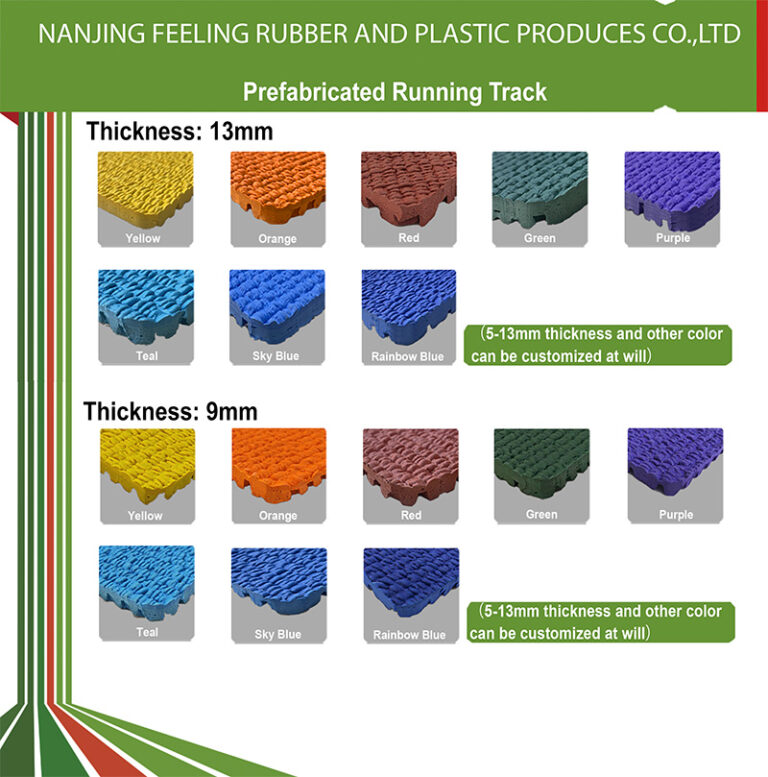 Prefabricated Rubber Running Tracks - Free Sample Supply